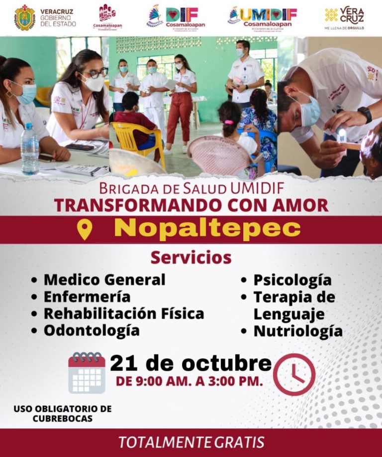 Invitación a la Brigada de Salud Transformando con Amor en la localidad ...